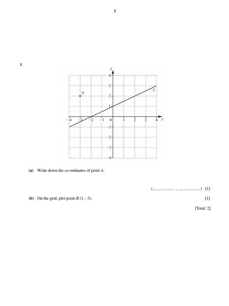 Coordinate Geometry Practice Worksheet | PDF | Line (Geometry ...