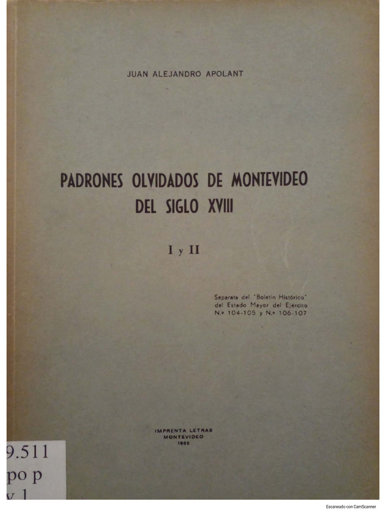 Apolant v1 Padrones Olvidados | PDF