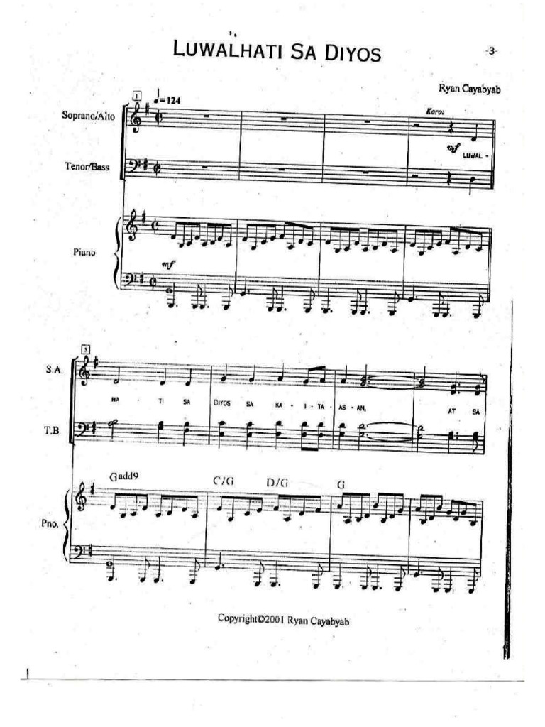Luwalhati Sa Diyos-Cayabyab | PDF