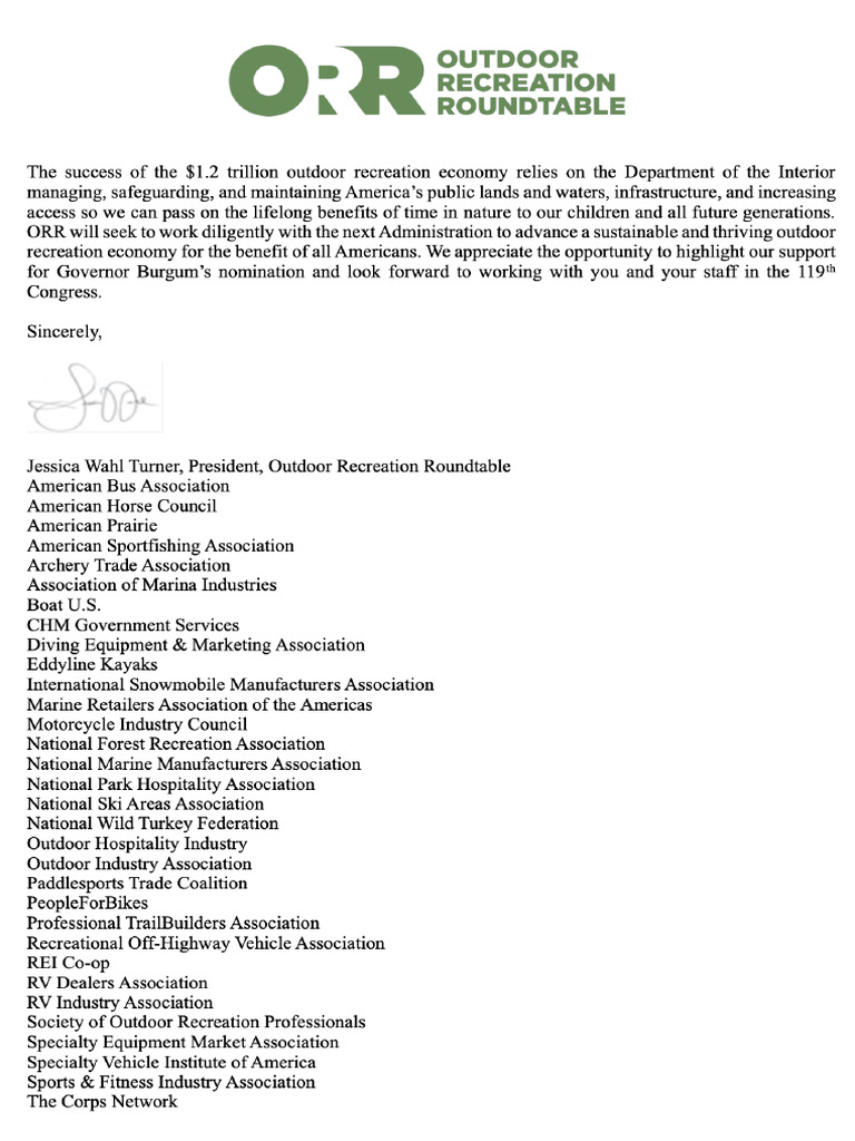 ORR - Burgrum Endorsement | PDF