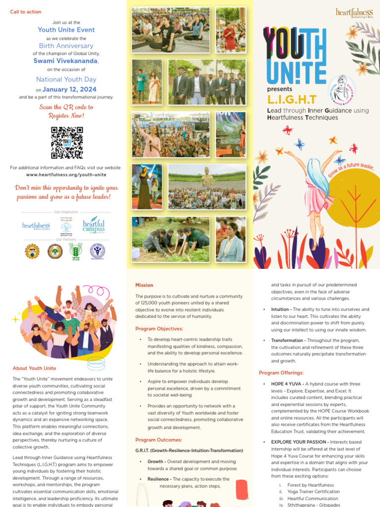 Youth Unite - Trifold - Print | PDF | Leadership | Behavioural Sciences