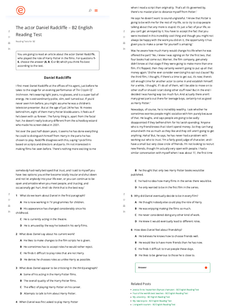 10 Form Daniel Radcliff Text | PDF