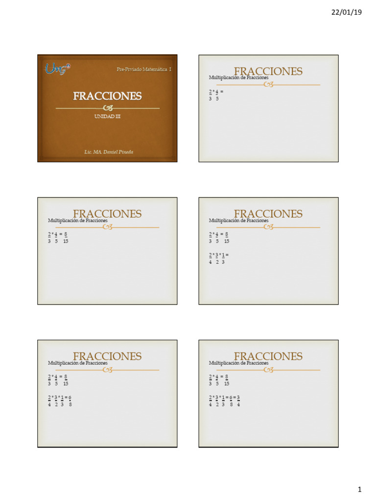Fracciones Mul Div | PDF