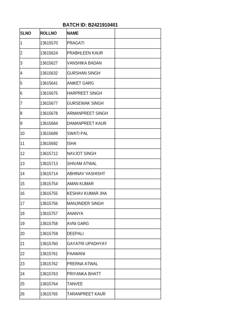 Punjabi Batches | PDF