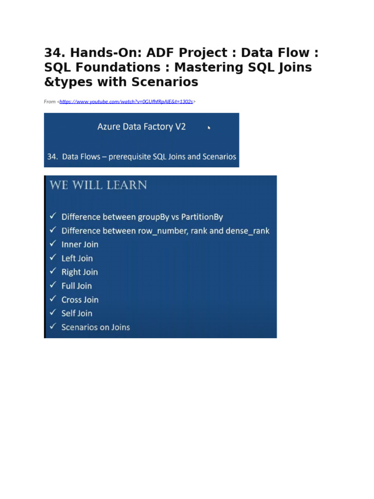 34 ADF sql | PDF | Data Model | Information Retrieval