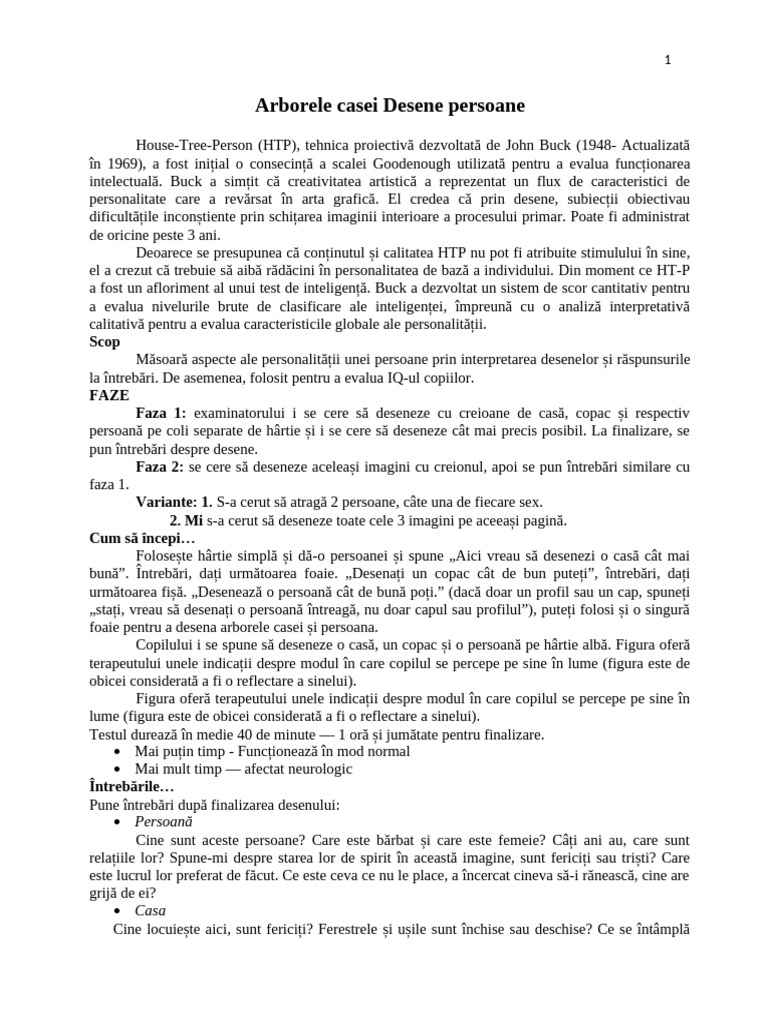 Manual Scurt Pentru Casa, Copac, Persoană | PDF