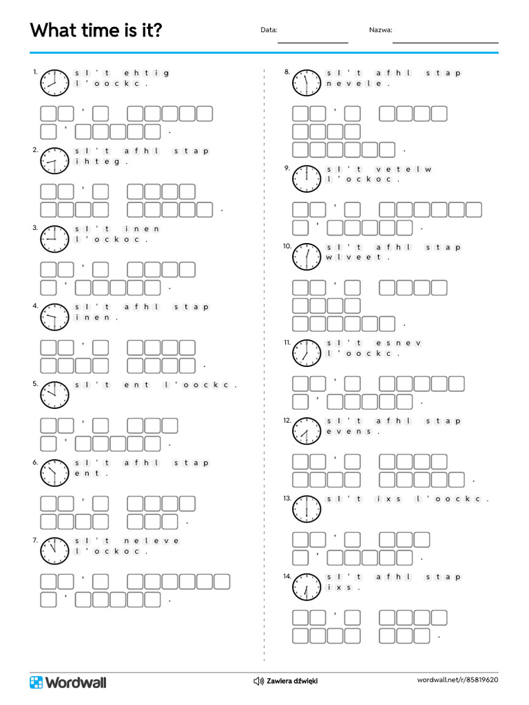 what-time-is-it-anagram | PDF