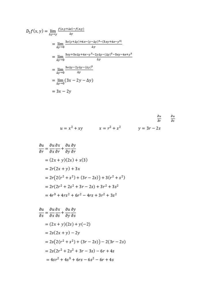 Multivariable Calculus Derivatives | PDF