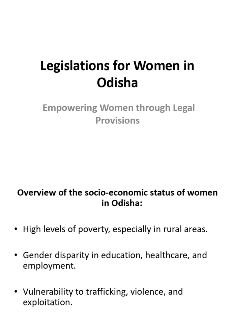 Legislation for Women | PDF | Woman | Gender Equality