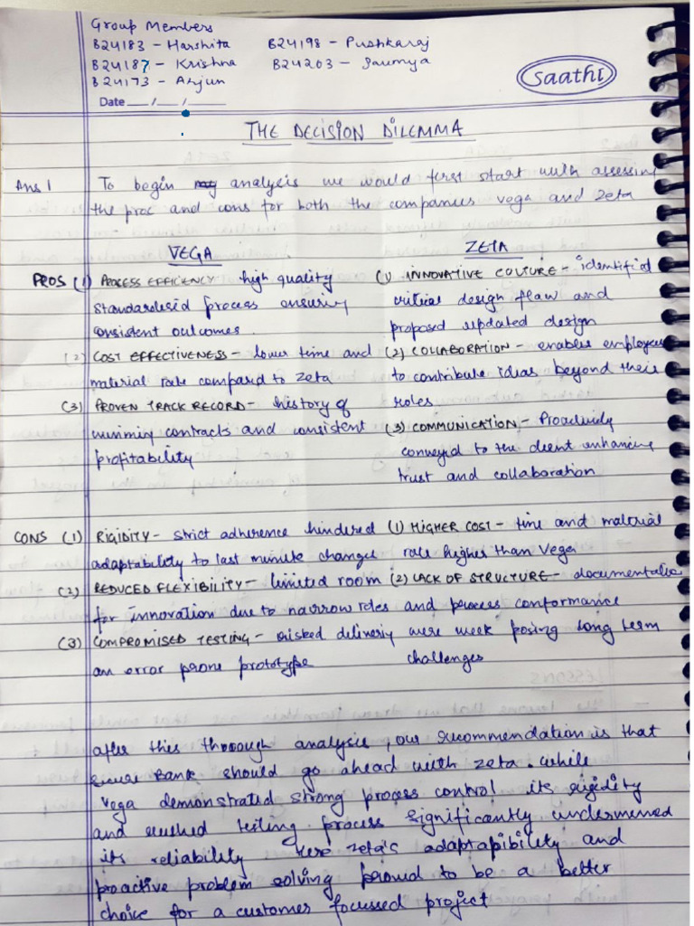 Case3 DecisionDilemma | PDF