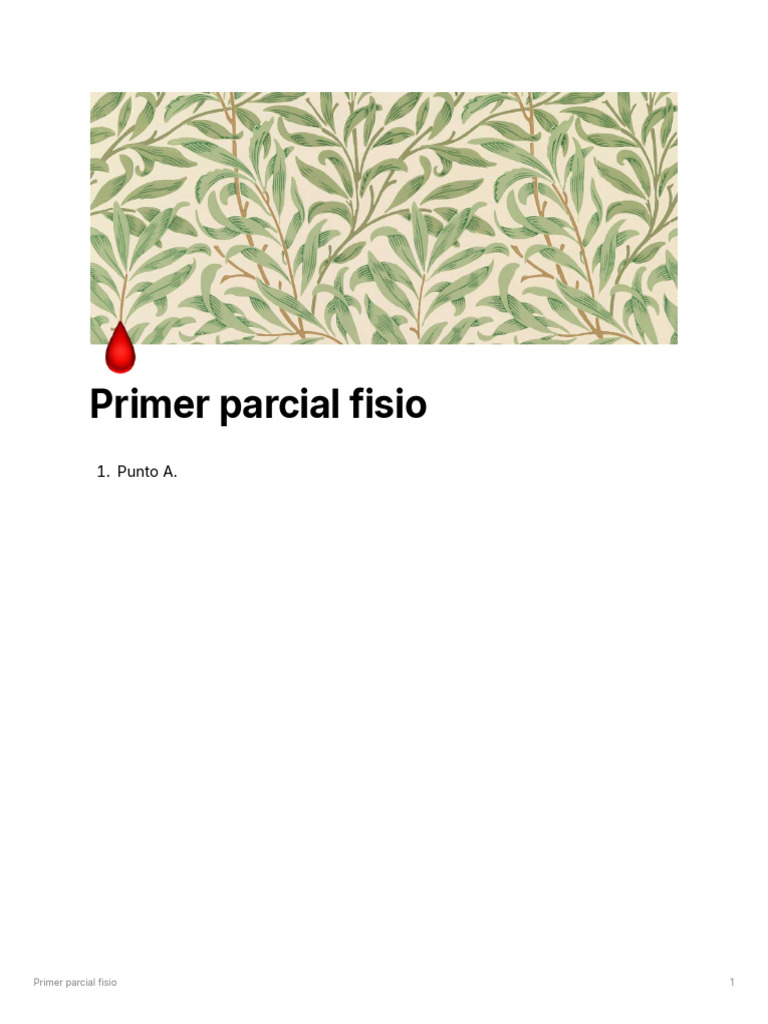 Primer Parcial Fisio 2 | PDF