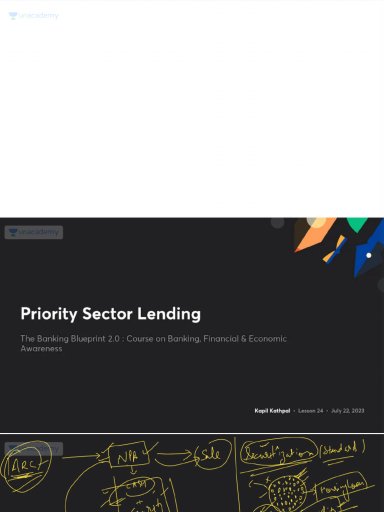 Priority Sector Lending With Anno | PDF