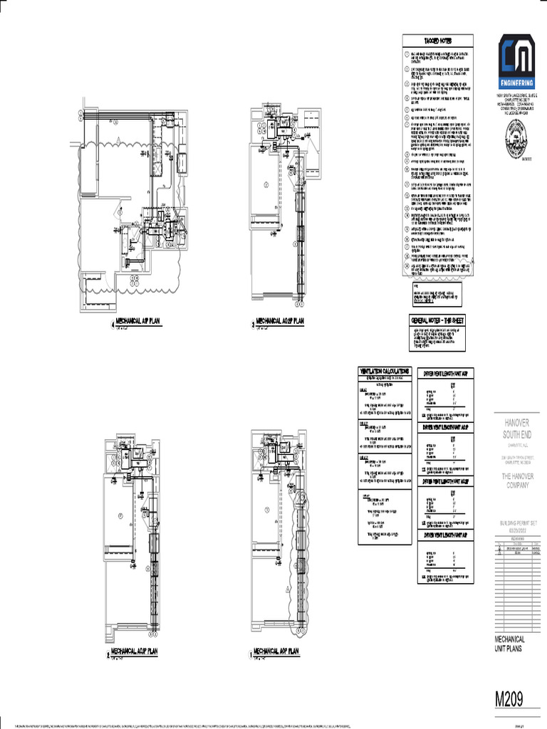 Mechanical Unit Plans m209 | PDF