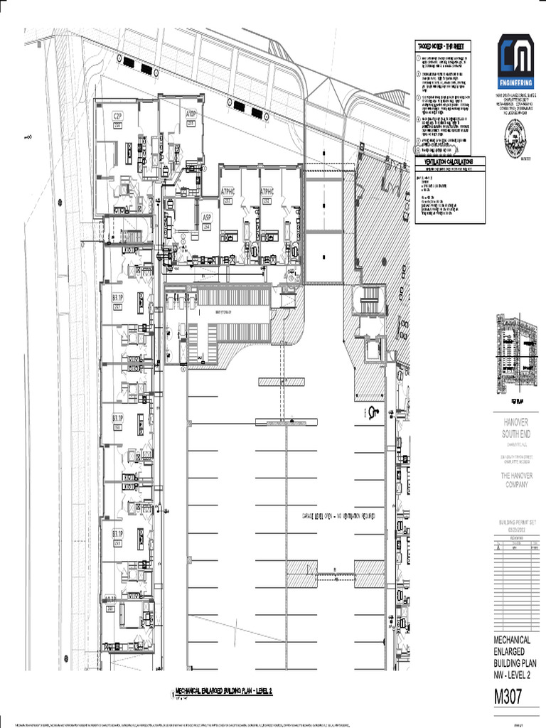 Mechanical Enlarged Building Plan NW - Level 2 m307 | PDF