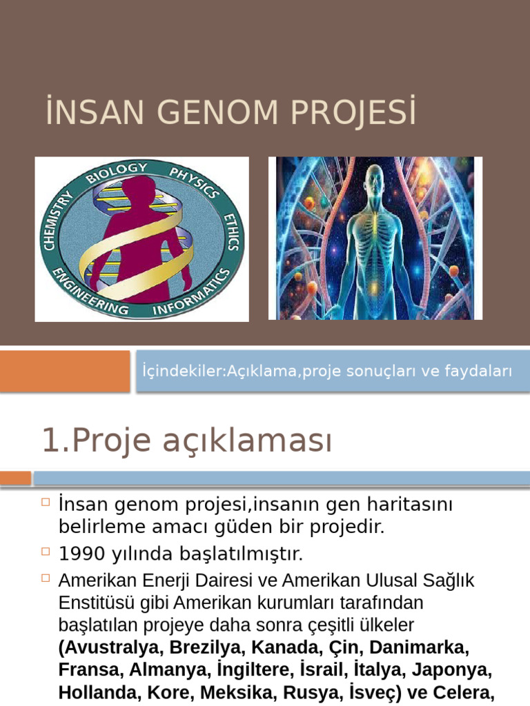 Biyoloji İnsan Genom Projesi | PDF