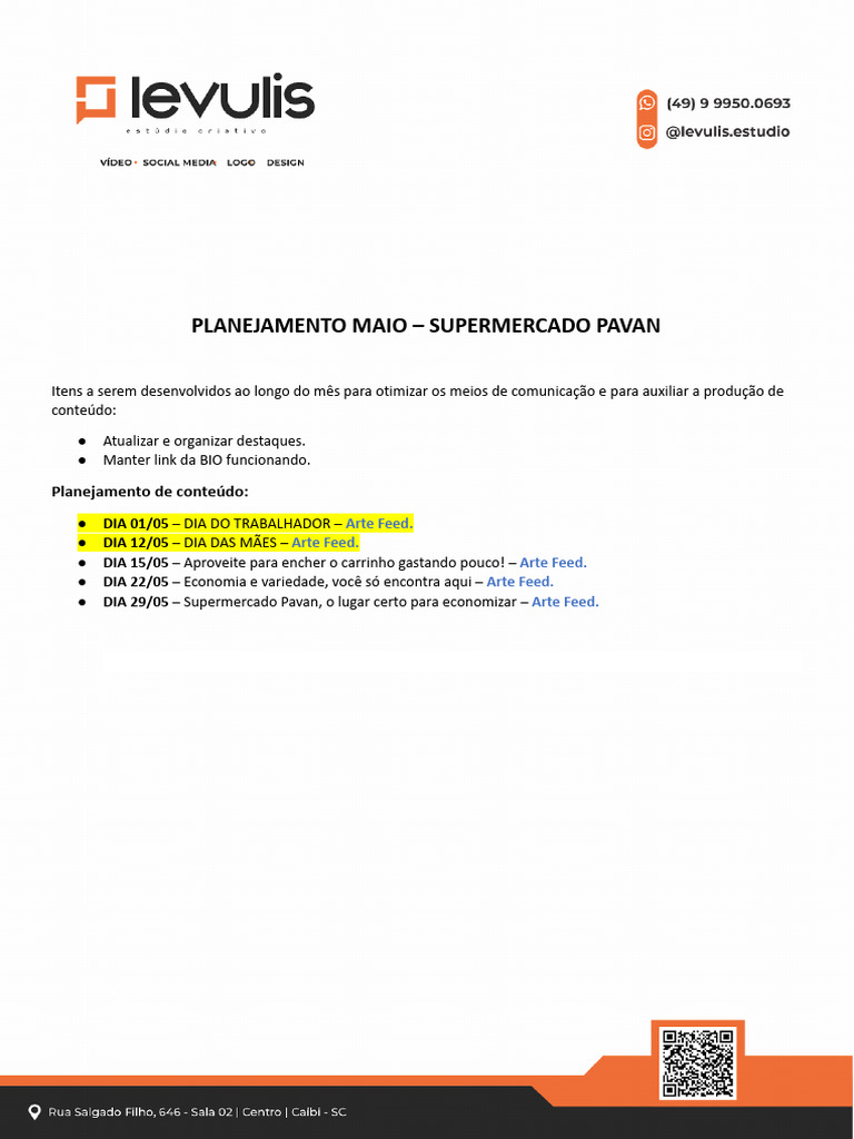 PLANEJAMENTO PAVAN - MAIO.docx | PDF