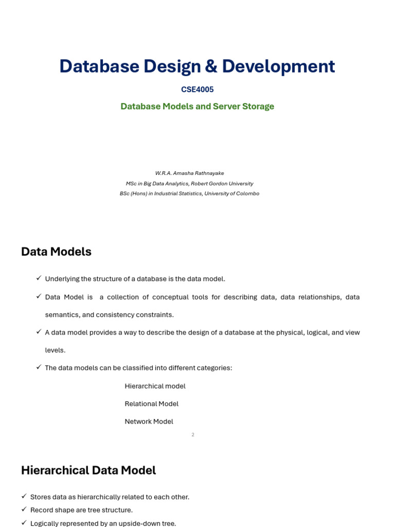 Introduction To Data Models 677e35511a823 | PDF | Data Warehouse ...