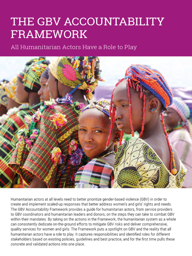 GBV Accountability Framework | PDF | Emergency Management | Policy