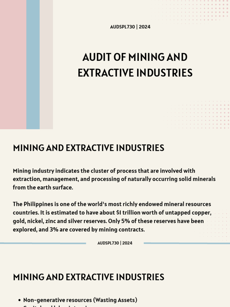 Mining Revenue Audit Overview | PDF | Mining | Surface Mining