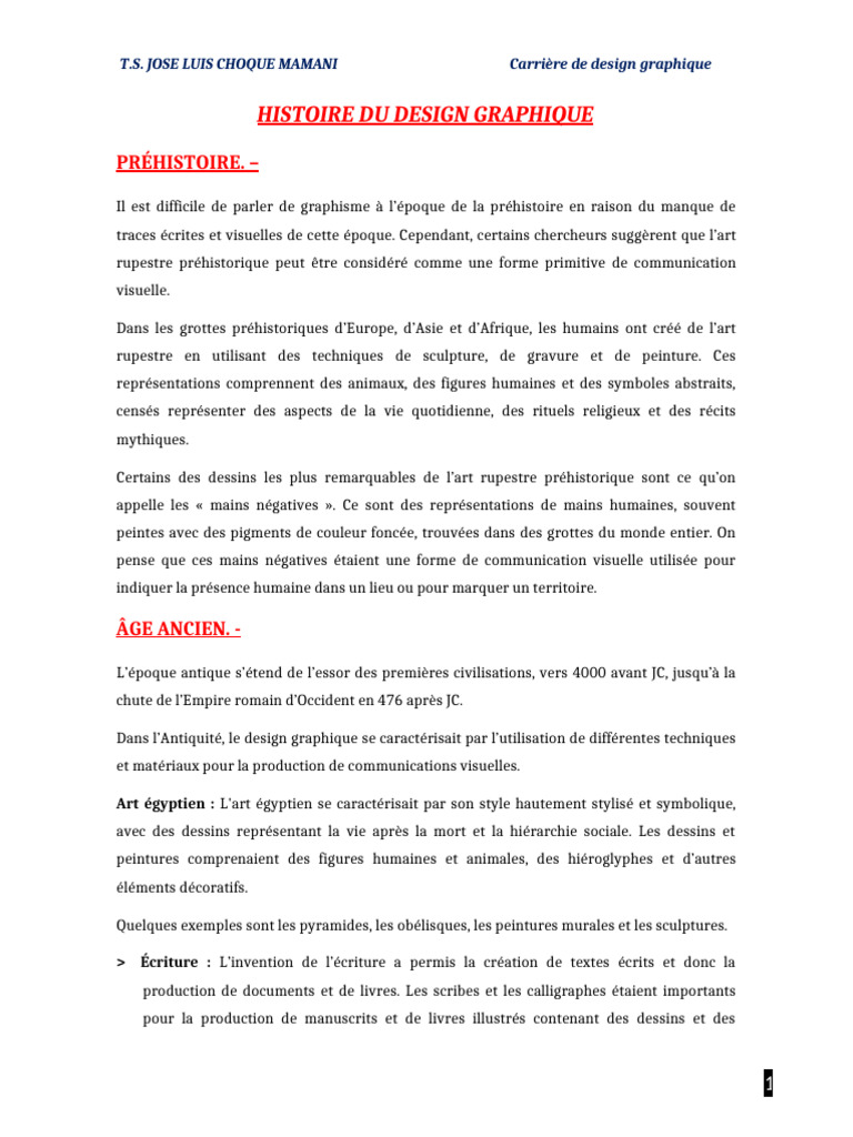 Histoire du design graphique | PDF | Graphisme | Impression