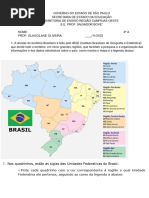Mapa do Brasil - por estados e regiões, em branco e colorido ...