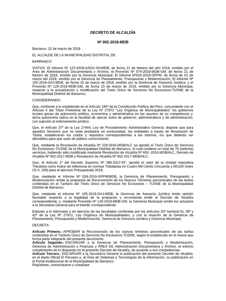 Tunse 2019 | PDF | Gobierno local | Alcalde