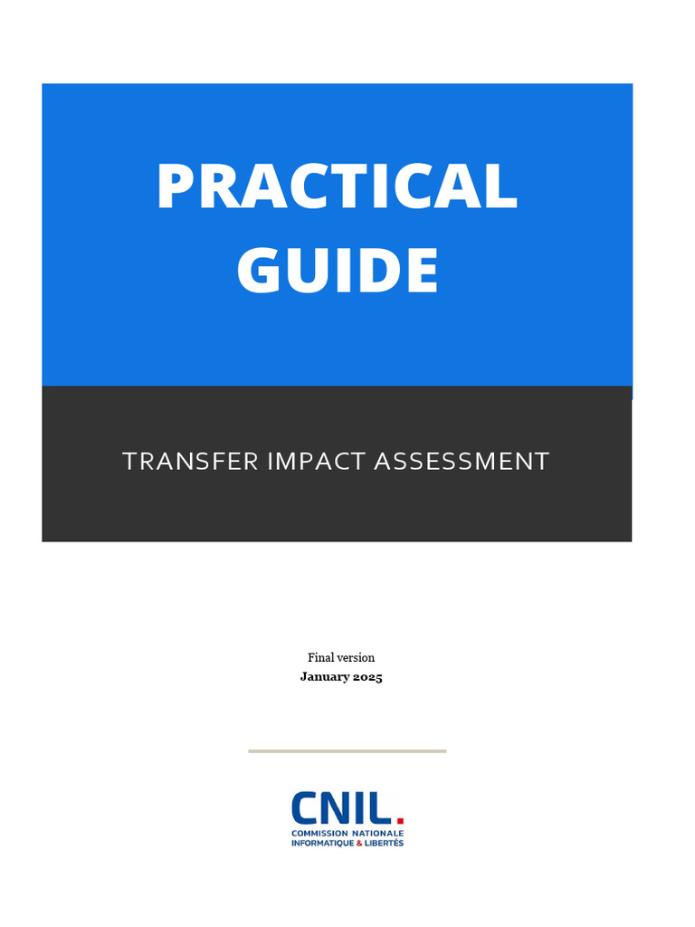 CNIL Transfer Impact Assessment Guide | PDF | Justice | Crime & Violence