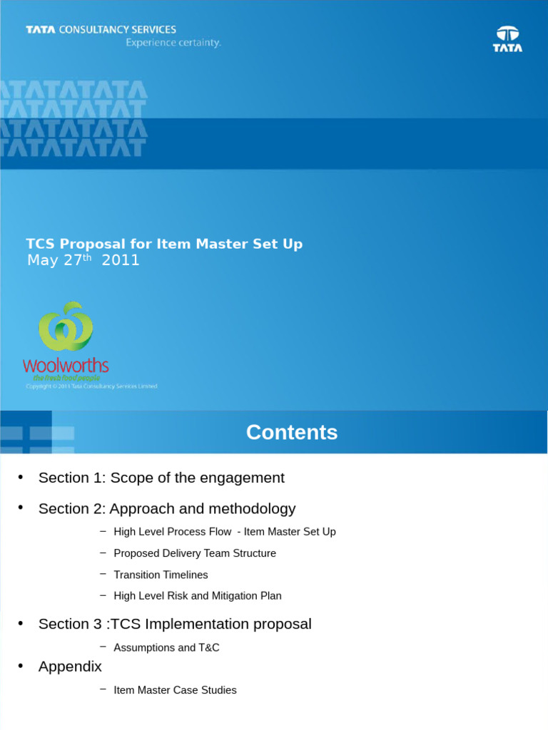 Woolworths - Item Set UP - Ver 2.0 | PDF | Information Technology ...