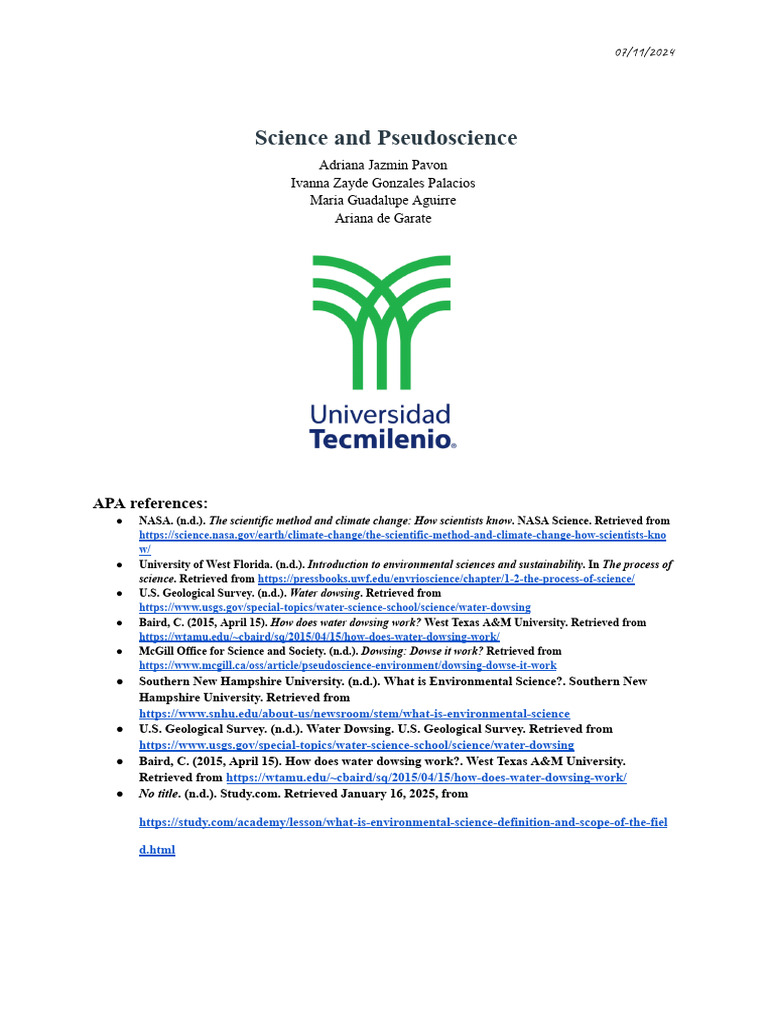 Science and Pseudoscience | PDF