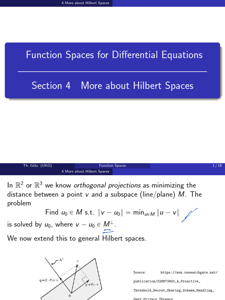 4-MoreHilbert (1) | PDF | Hilbert Space | Vector Space