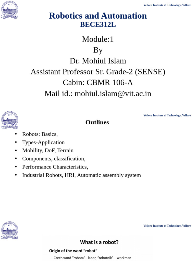 Introduction to Robotics | PDF