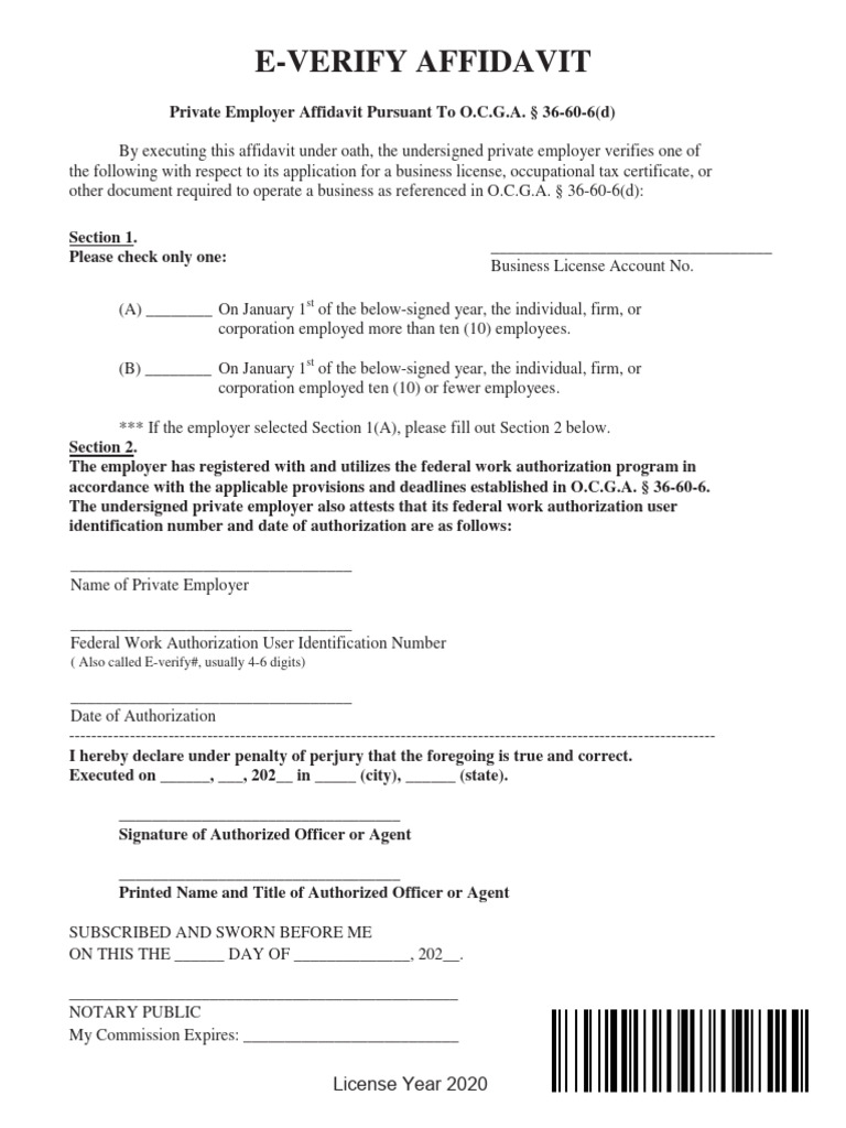 2020EVERIFYAFFIDAVIT | PDF