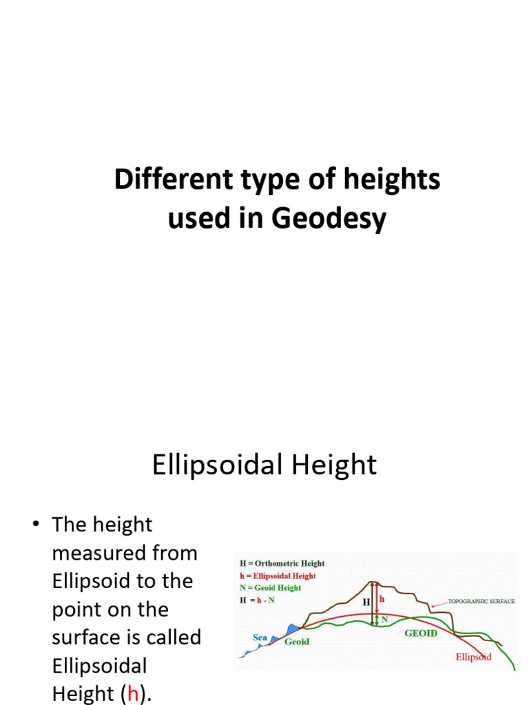 height in geodesy | PDF | Height | Geodesy