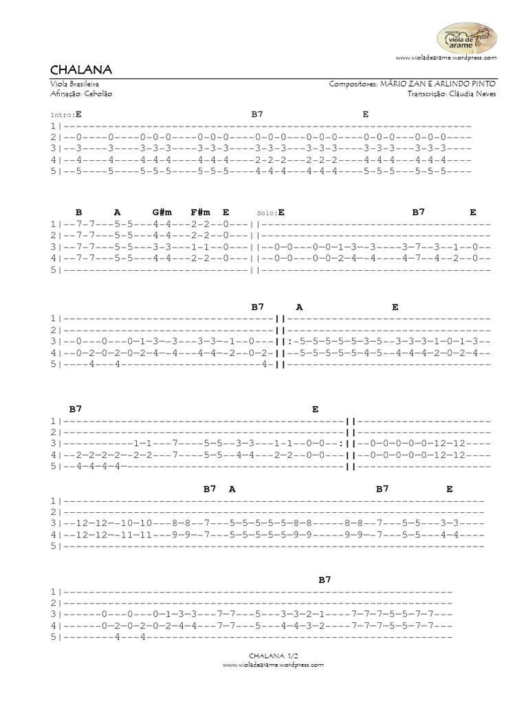 Chalana-3as Solo | PDF