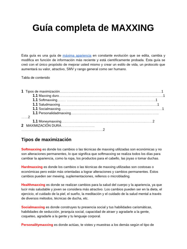 Guía de Looksmaxxing | PDF