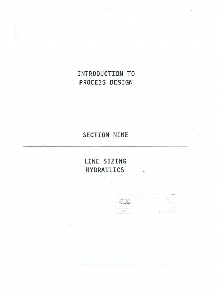 Uop 09 Line Sizing Hydraulics | PDF | Density | Pipe (Fluid Conveyance)