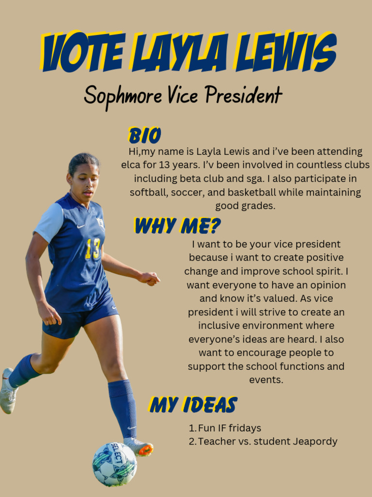 Sophomore VP: Vote Layla Lewis | PDF
