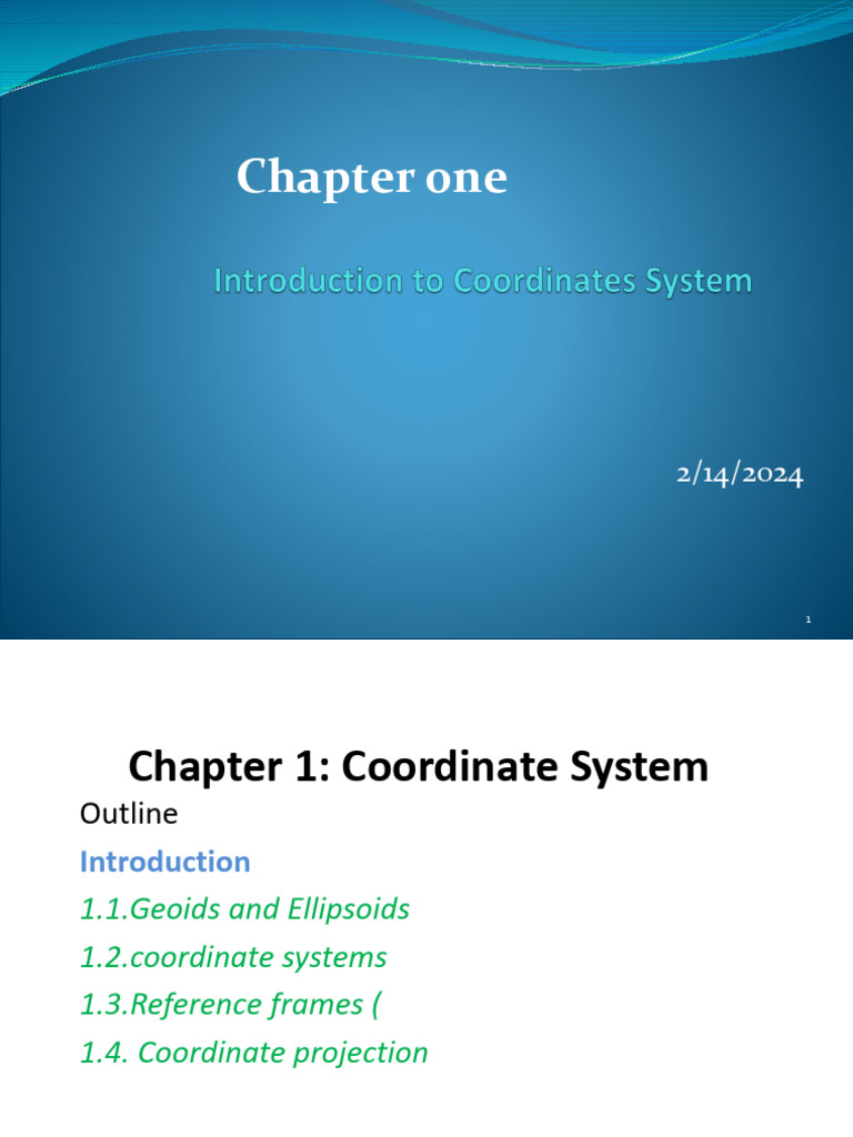 Chapter 1 Lecture Surveying II lecture note | PDF | Latitude | Geometry Chapter 1 Lecture Surveying II lecture note | PDF | Latitude | Geometry