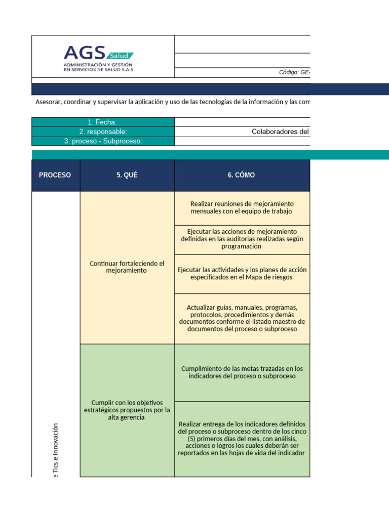 Plan de Acción TICS 2023 | PDF | Tecnologías de la información | Informática