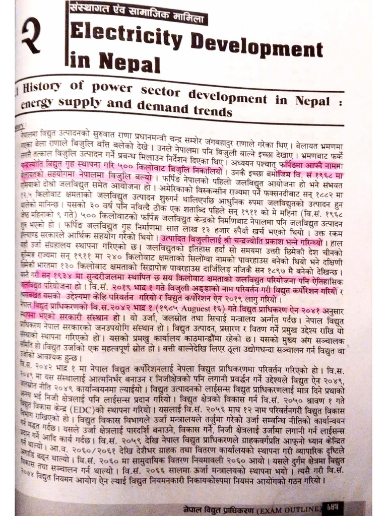 Electricity Development in Nepal | PDF