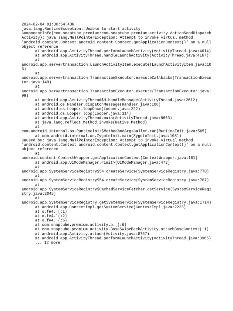 Last Crash Log | PDF