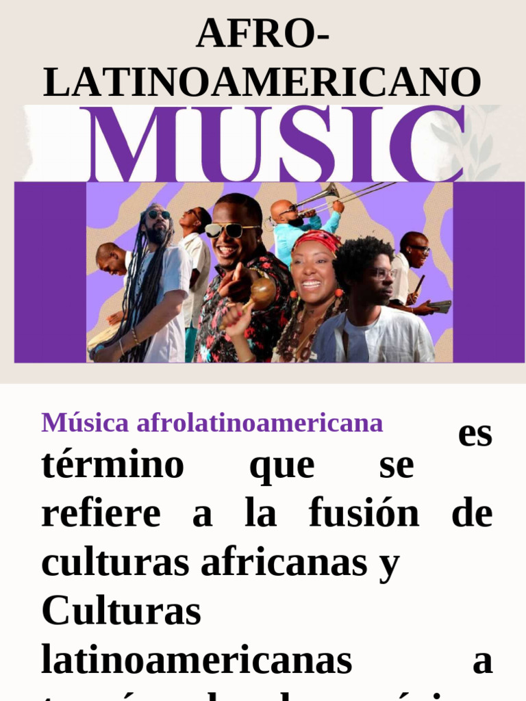 Música Afrolatinoamericana: Fusión Cultural | PDF | America latina ...