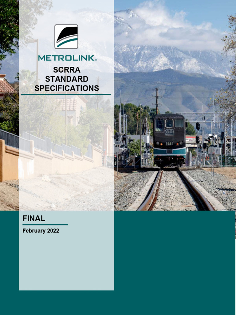 SCRRA Standard Specifications Overview | PDF | Rail Transport ...
