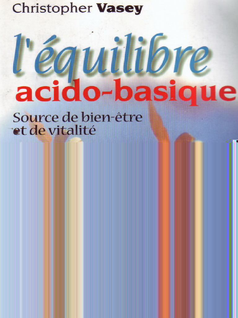 L'Equilibre Acido-basique - Christopher Vasey | PDF