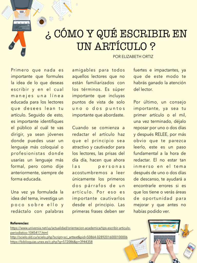 Cómo escribir un artículo efectivo | PDF