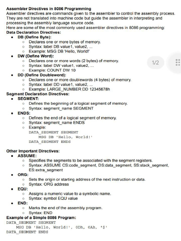 Topics of MPMC Unit 2 | PDF