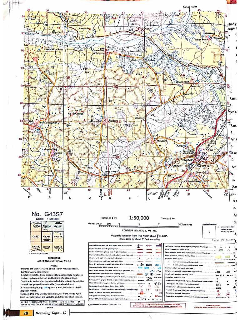 Toposheet Questions Set 2 | PDF