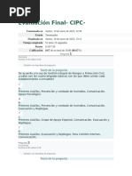 Evaluación Final - CIPC - Revision Examen | PDF | Defensa Civil
