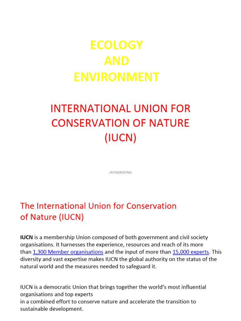 International Union For Conservation of Nature | PDF | Cites ...
