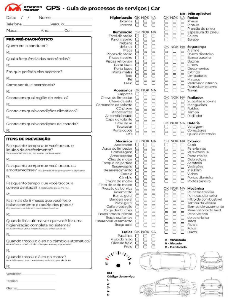 GPS-Check List - Serviços | PDF